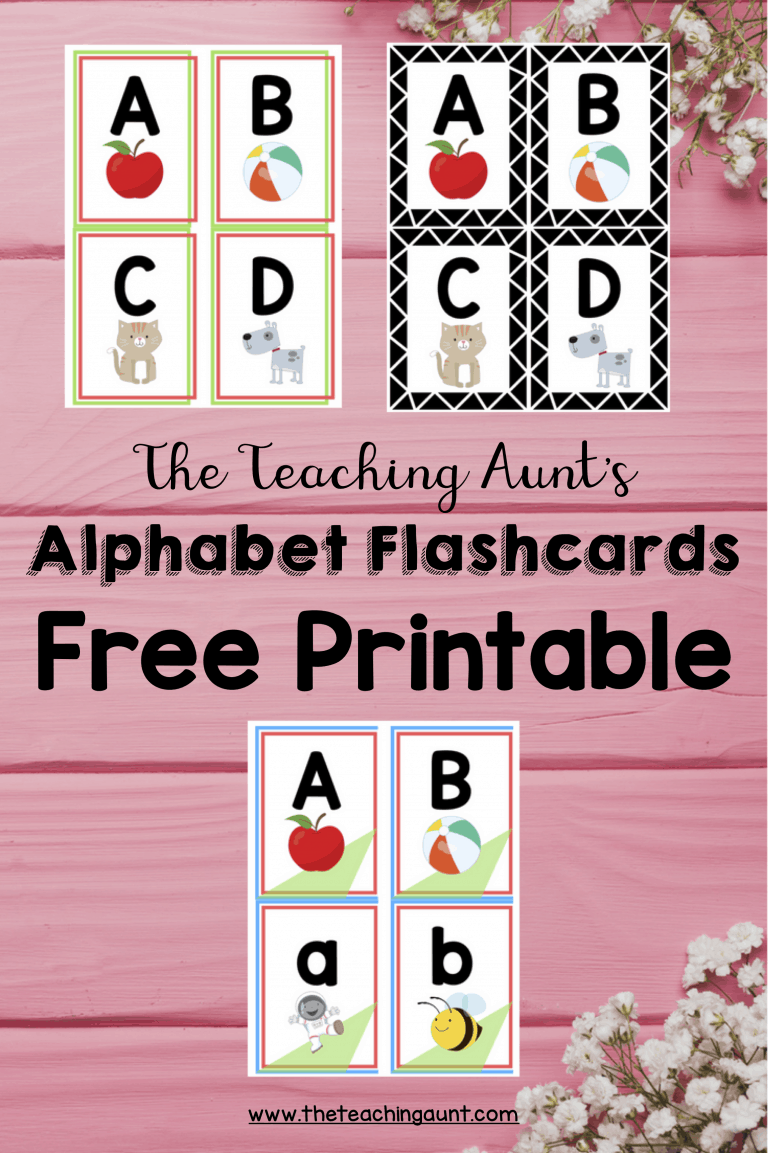 Alphabet Flashcards Free Printable - The Teaching Aunt
