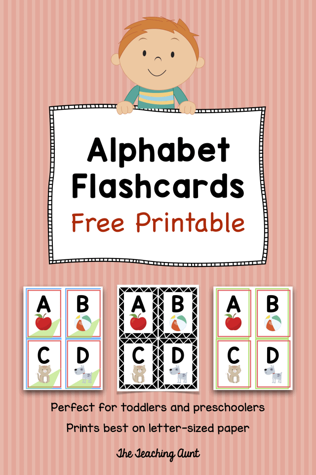 Alphabet Flashcards Free Printable - The Teaching Aunt