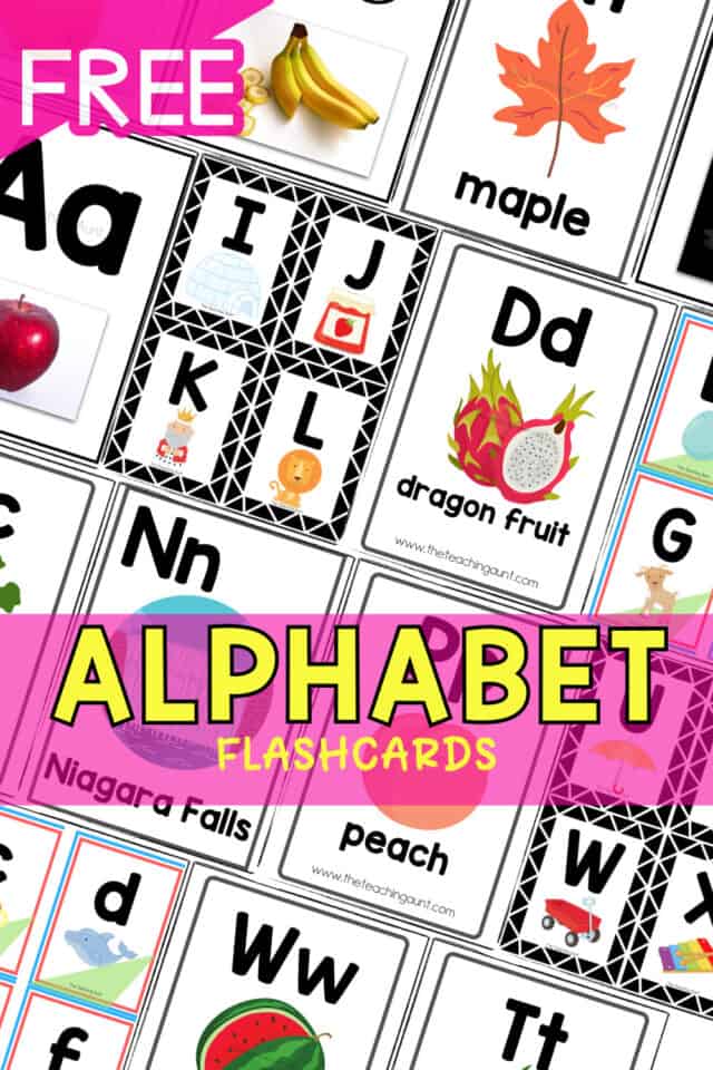 Alphabet Flashcards - The Teaching Aunt