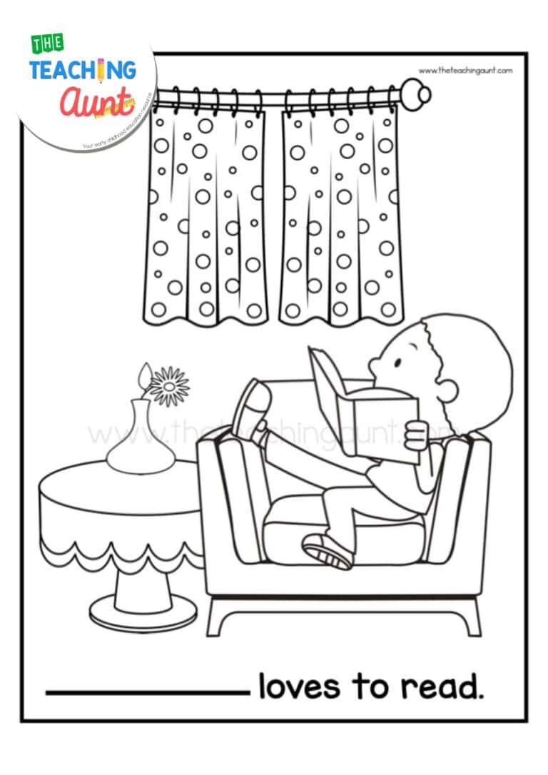 Simple Coloring Pages for Kids - The Teaching Aunt