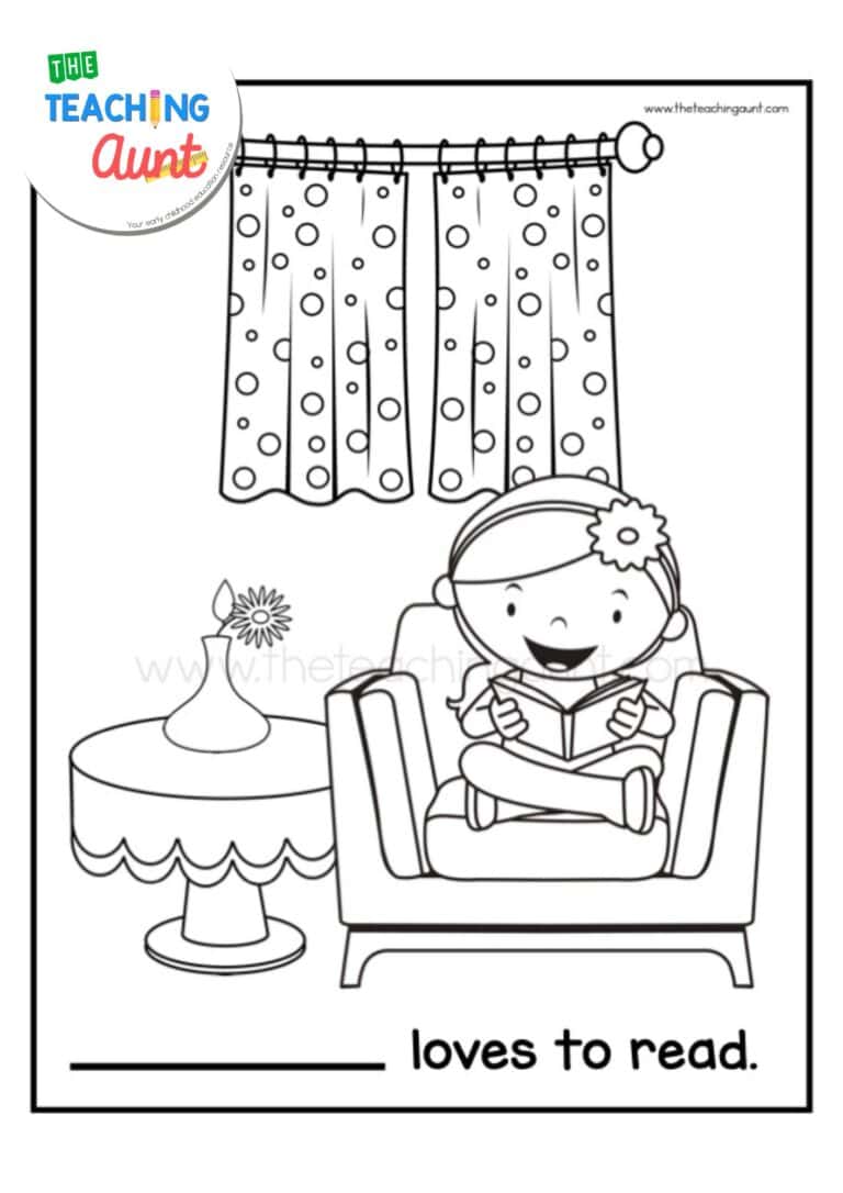 Simple Coloring Pages for Kids - The Teaching Aunt