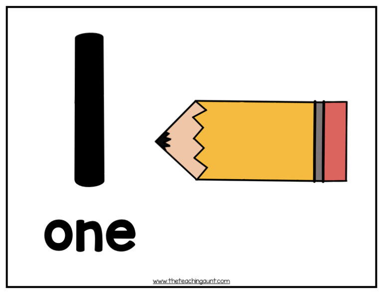 Number Wall Cards for Preschoolers - The Teaching Aunt