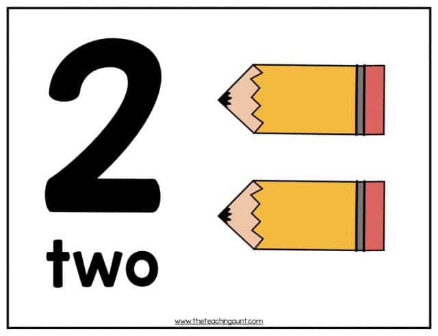 Number Wall Cards for Preschoolers - The Teaching Aunt