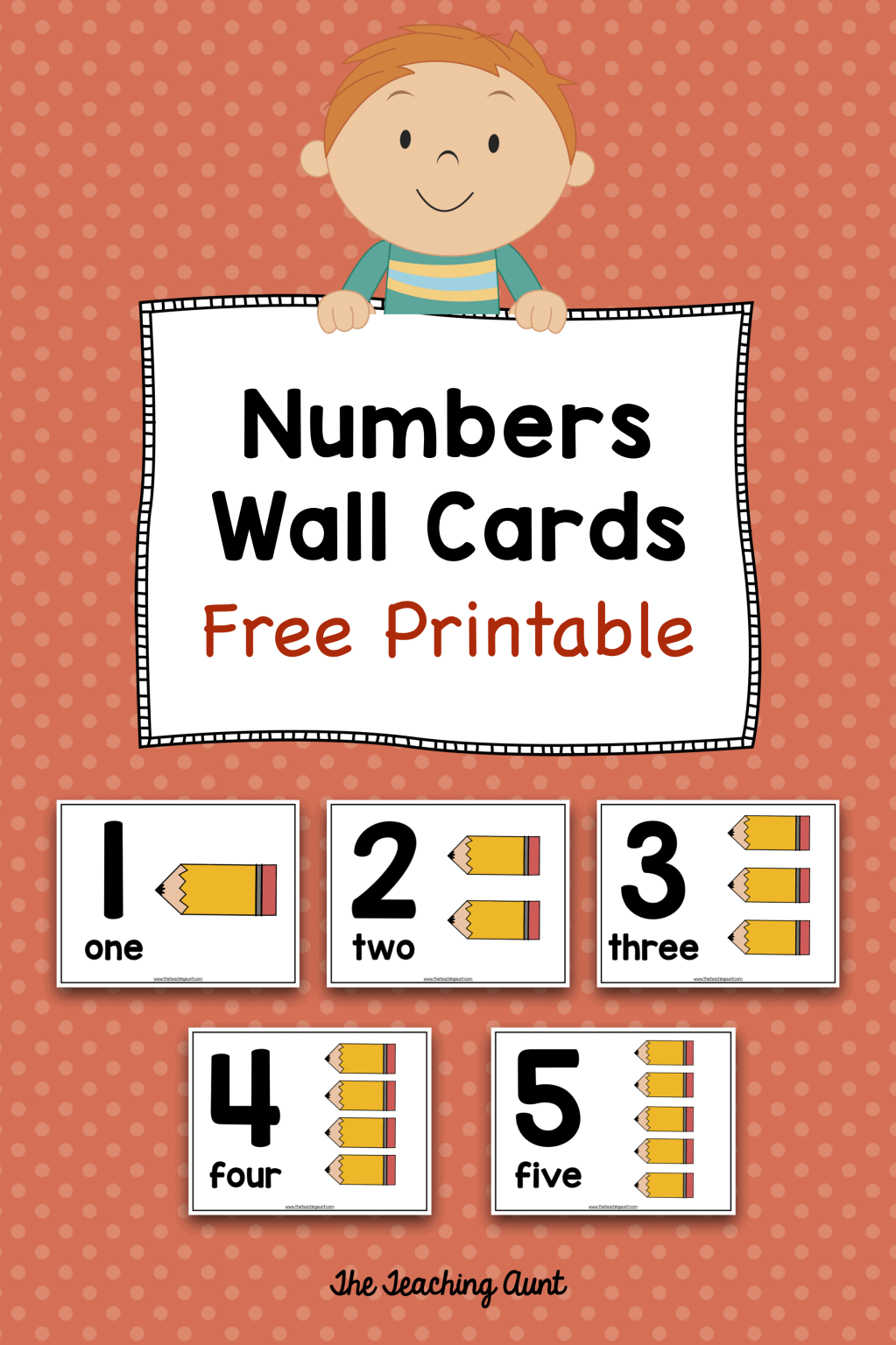 Number Wall Cards for Preschoolers - The Teaching Aunt