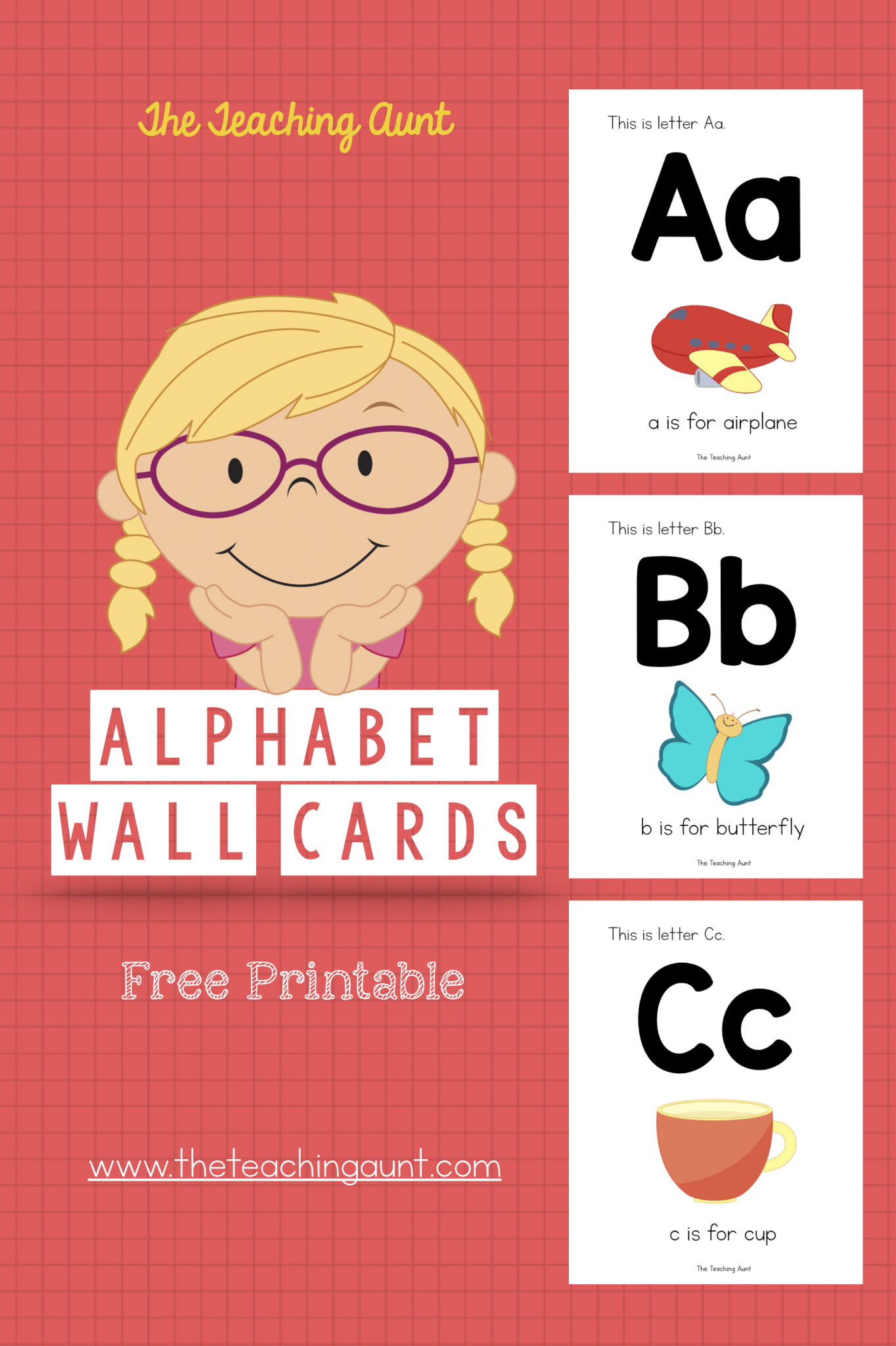 Alphabet Wall Cards - The Teaching Aunt
