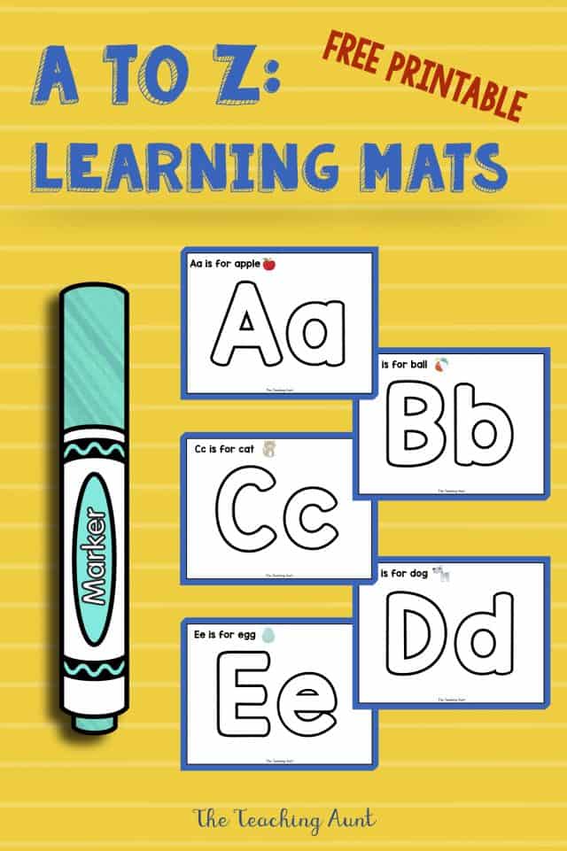 Alphabet Playdough Mats - The Teaching Aunt