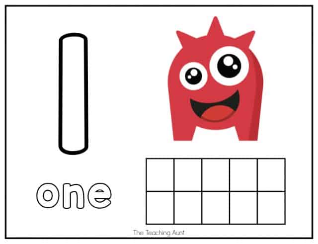 Free Numbers Playdough Mats - The Teaching Aunt