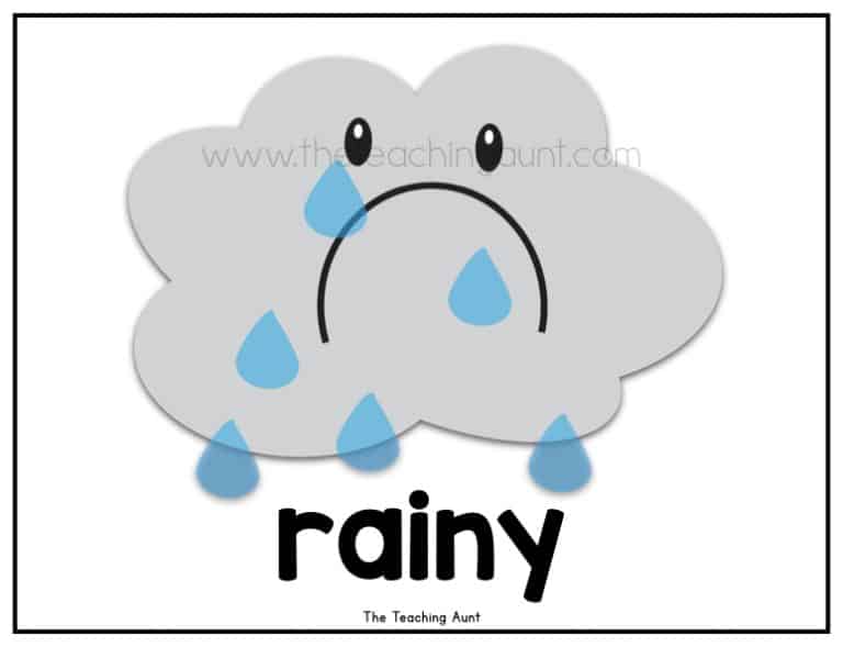 Weather Flashcards - The Teaching Aunt