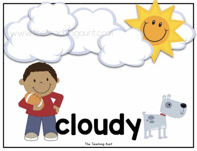 Weather Flashcards - The Teaching Aunt