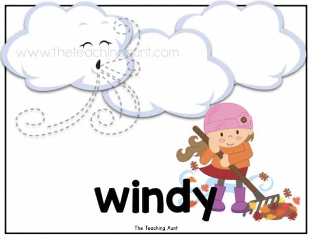 Weather Flashcards - The Teaching Aunt