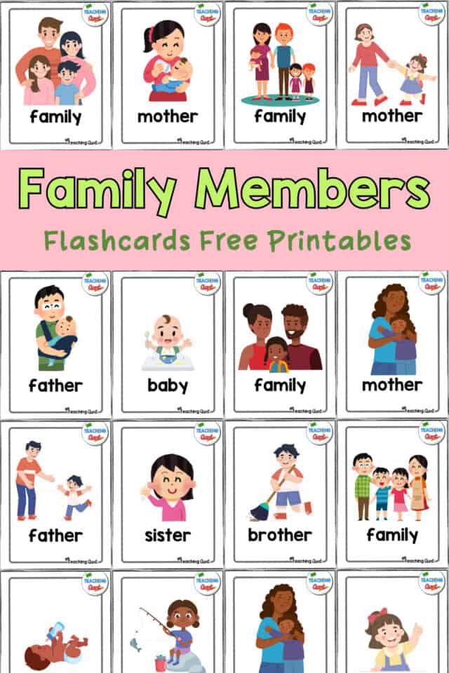 Family Flashcards - The Teaching Aunt