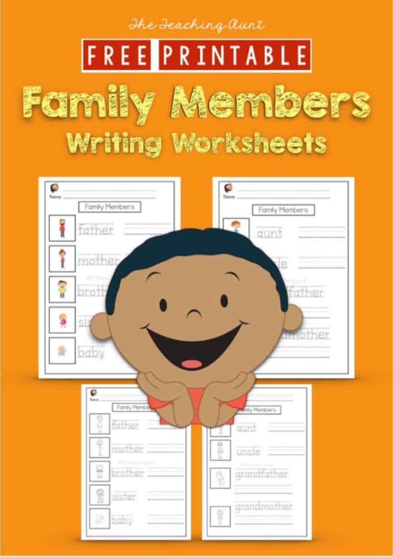 Family Members Worksheets - The Teaching Aunt