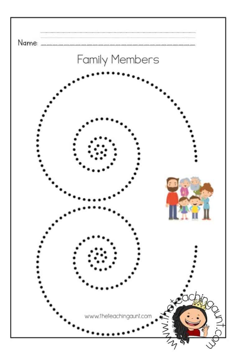 Family Members Worksheets - The Teaching Aunt
