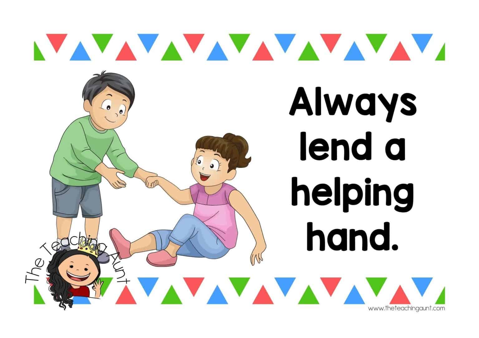 Free Classroom Rules Posters - The Teaching Aunt