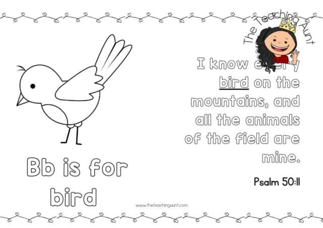 Free Alphabet Bible Verse Poster for Children - The Teaching Aunt
