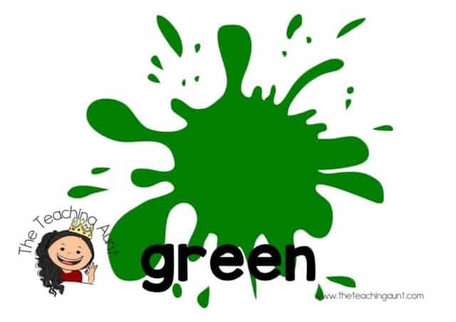 Colors Flashcards - The Teaching Aunt