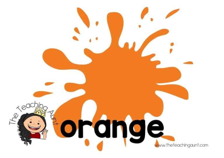 Colors Flashcards - The Teaching Aunt