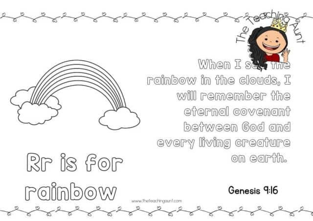 Free Alphabet Bible Verse Poster for Children - The Teaching Aunt