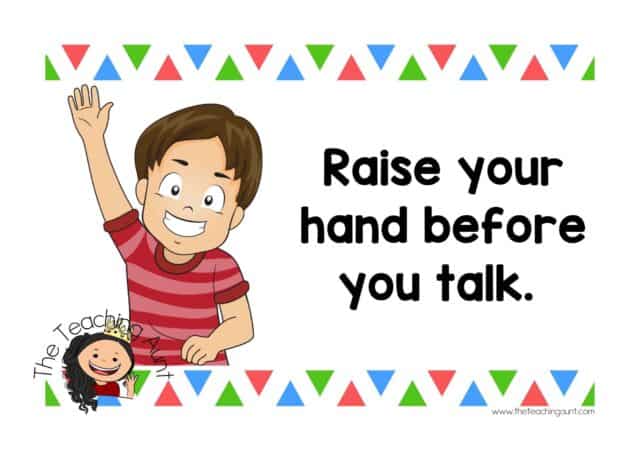 Free Classroom Rules Posters - The Teaching Aunt
