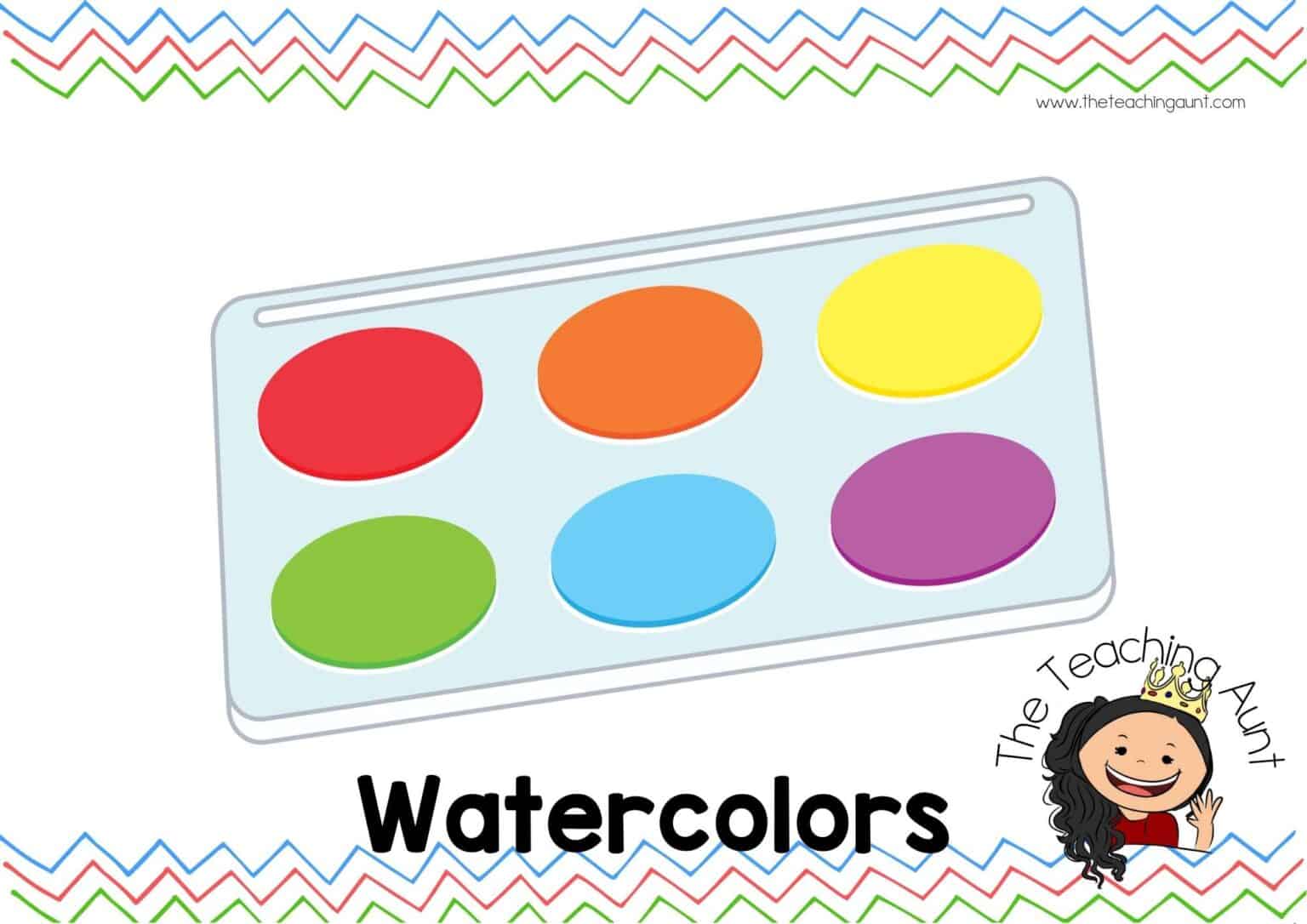 Free Classroom Supply Labels for Preschool - The Teaching Aunt