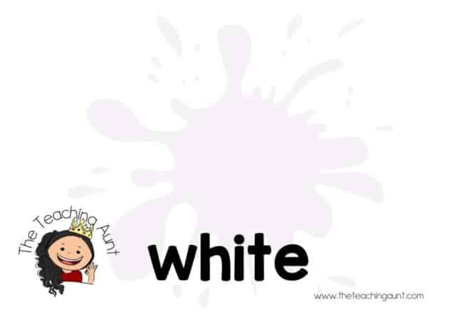 Colors Flashcards - The Teaching Aunt