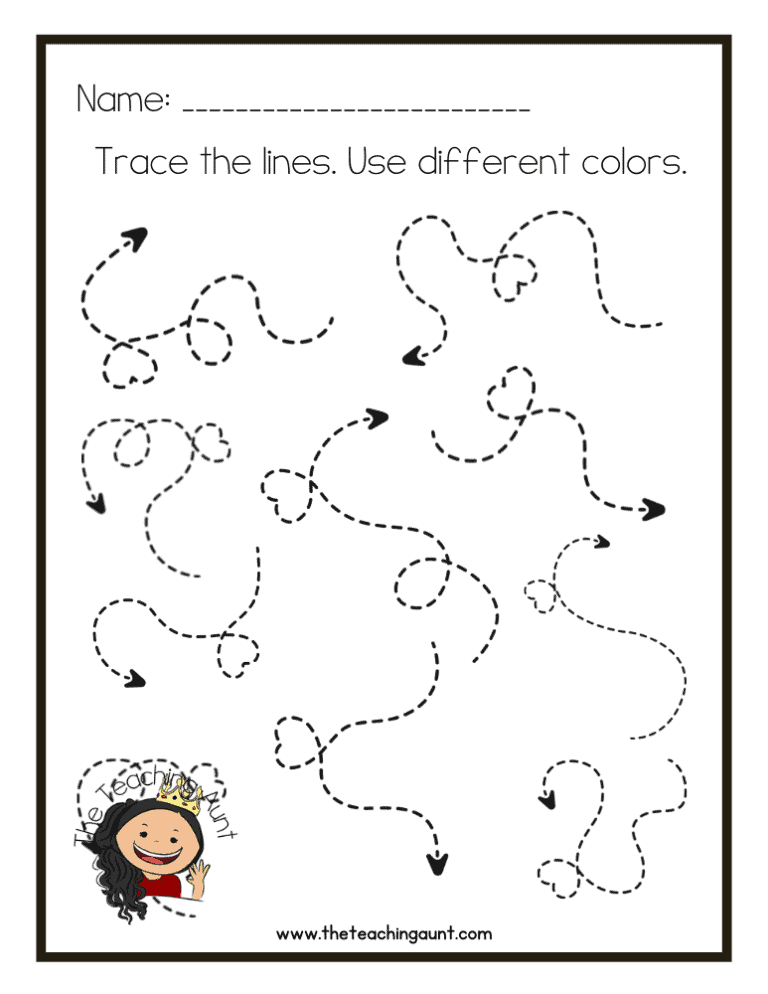 Valentine's Day Preschool Worksheets - The Teaching Aunt