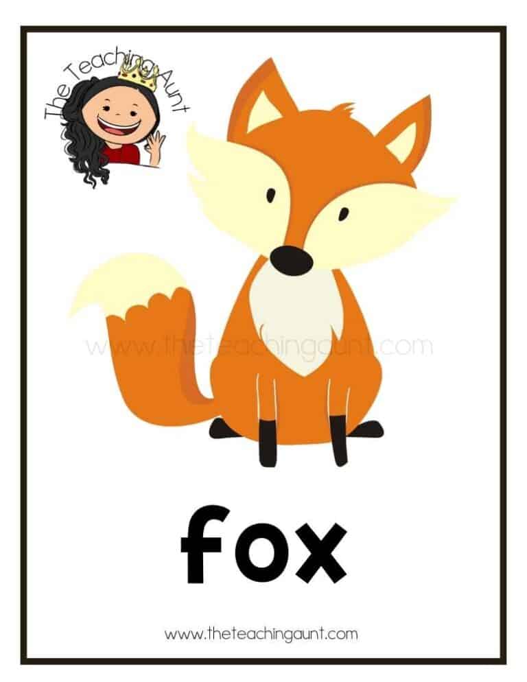 Animal Flashcards - The Teaching Aunt