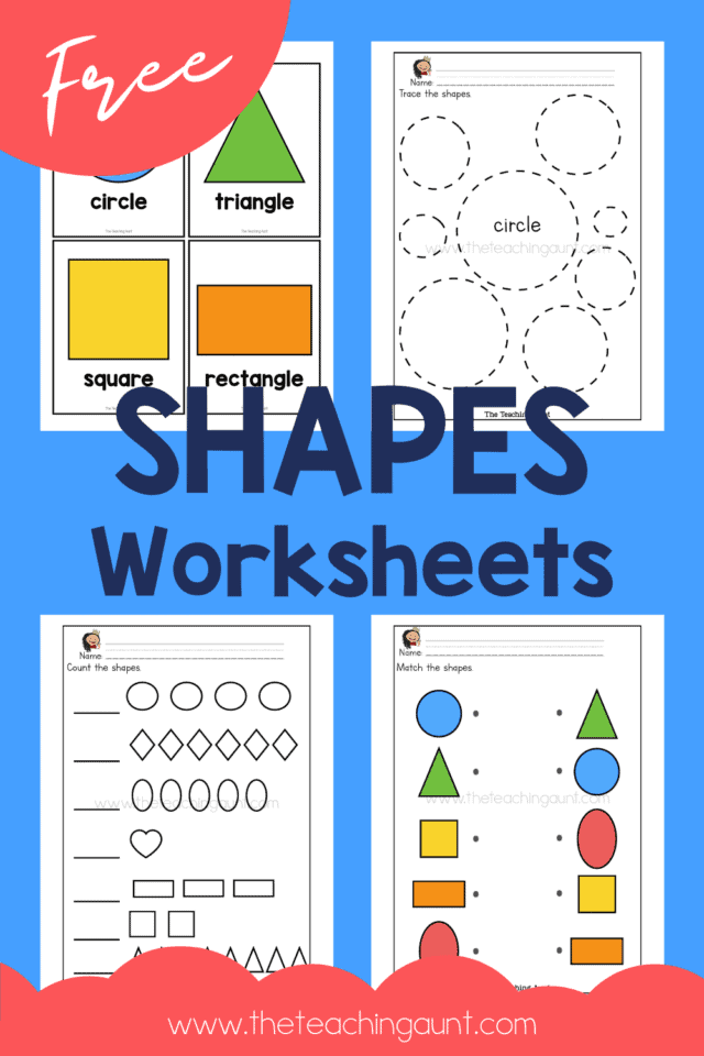 Shapes Worksheets for Kindergarten - The Teaching Aunt