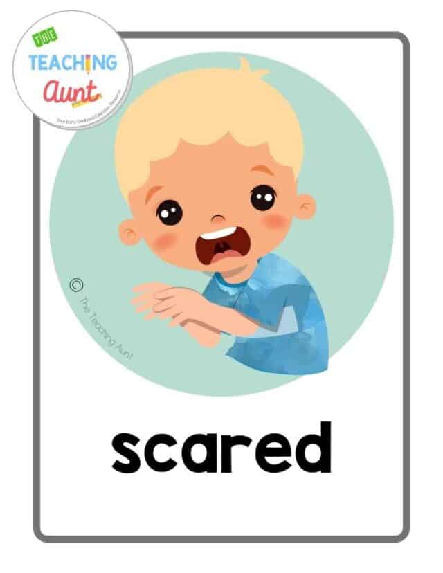 Emotions Flashcards for Preschool - The Teaching Aunt