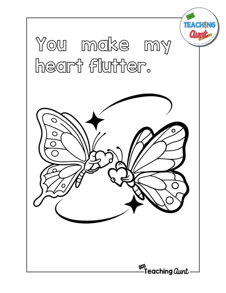 Valentine's Day Coloring Pages - The Teaching Aunt