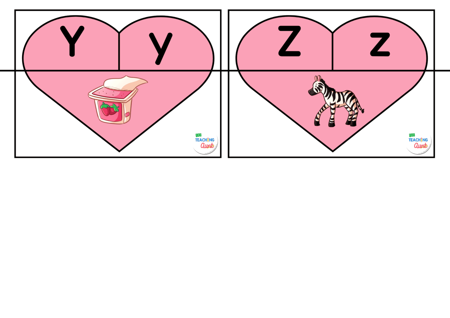 Valentine's Day Alphabet Puzzles - The Teaching Aunt