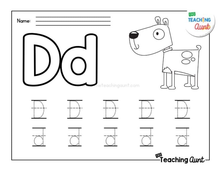 Alphabet Tracing Worksheets - The Teaching Aunt