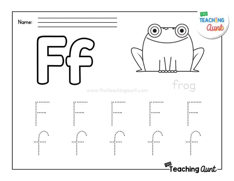 Alphabet Tracing Worksheets - The Teaching Aunt