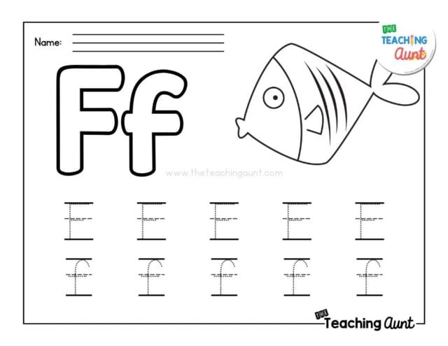 Alphabet Tracing Worksheets - The Teaching Aunt