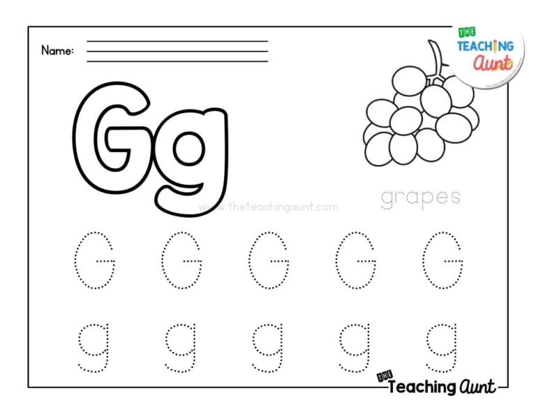 Alphabet Tracing Worksheets - The Teaching Aunt