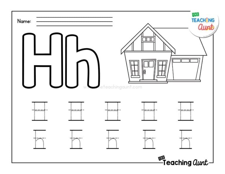 Alphabet Tracing Worksheets - The Teaching Aunt