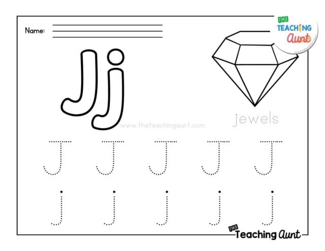 Alphabet Tracing Worksheets - The Teaching Aunt