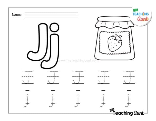 Alphabet Tracing Worksheets - The Teaching Aunt
