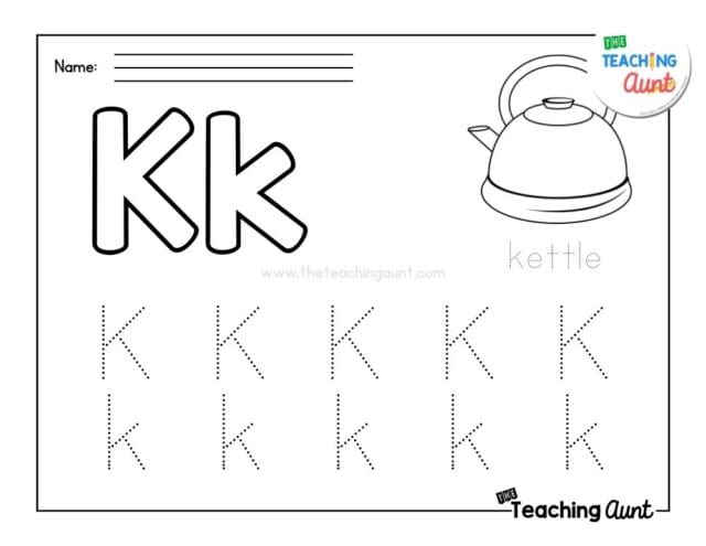 Alphabet Tracing Worksheets - The Teaching Aunt