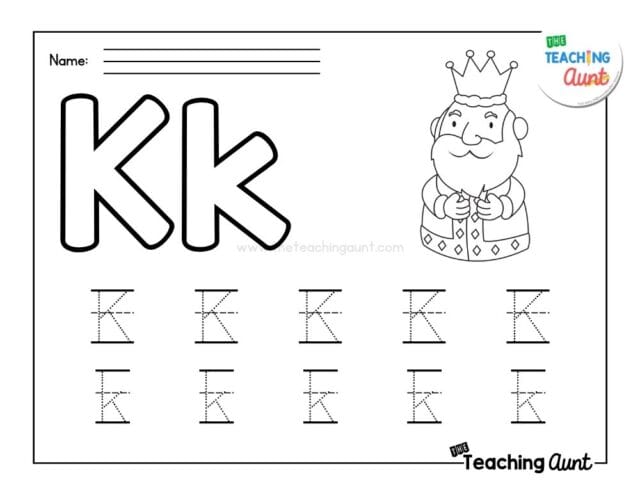 Alphabet Tracing Worksheets - The Teaching Aunt