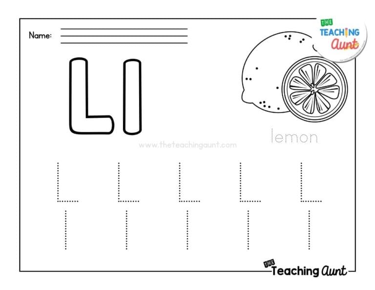 Alphabet Tracing Worksheets - The Teaching Aunt