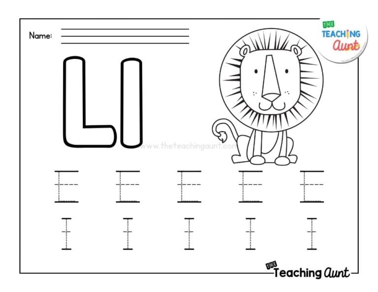 Alphabet Tracing Worksheets - The Teaching Aunt