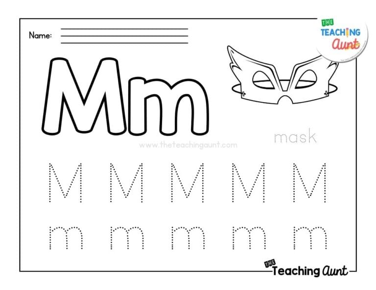 Alphabet Tracing Worksheets - The Teaching Aunt