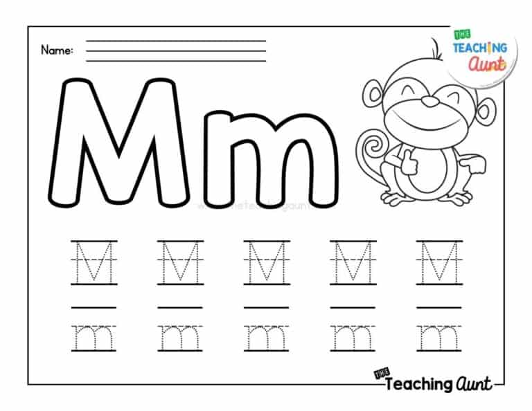 Alphabet Tracing Worksheets - The Teaching Aunt