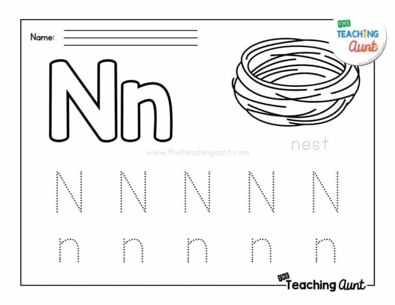Alphabet Tracing Worksheets - The Teaching Aunt