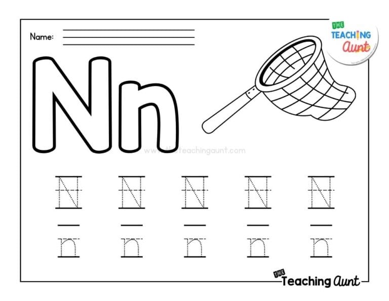 Alphabet Tracing Worksheets - The Teaching Aunt