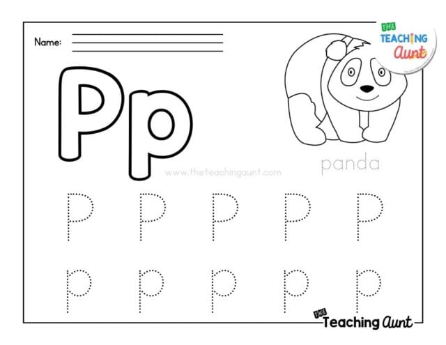 Alphabet Tracing Worksheets - The Teaching Aunt