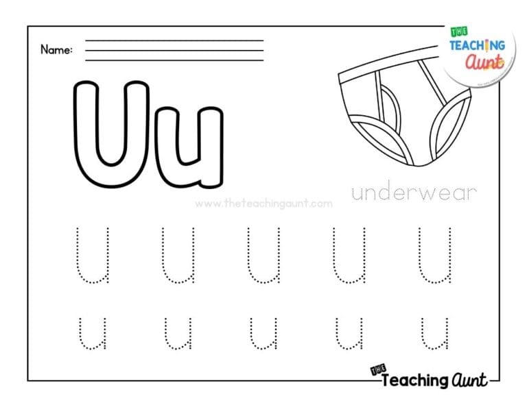 Alphabet Tracing Worksheets - The Teaching Aunt