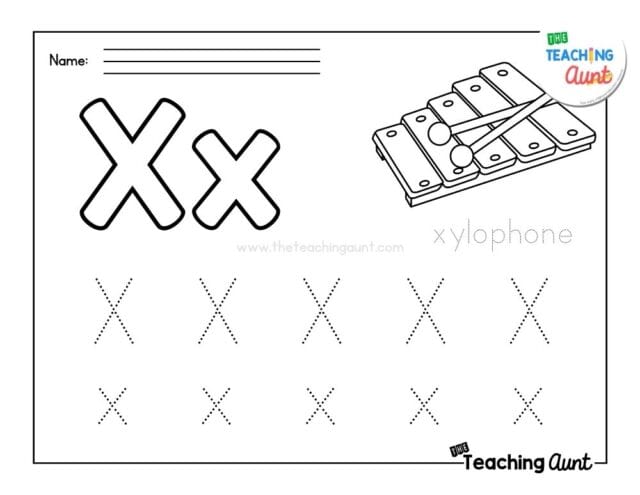 Alphabet Writing Practice Worksheets - The Teaching Aunt