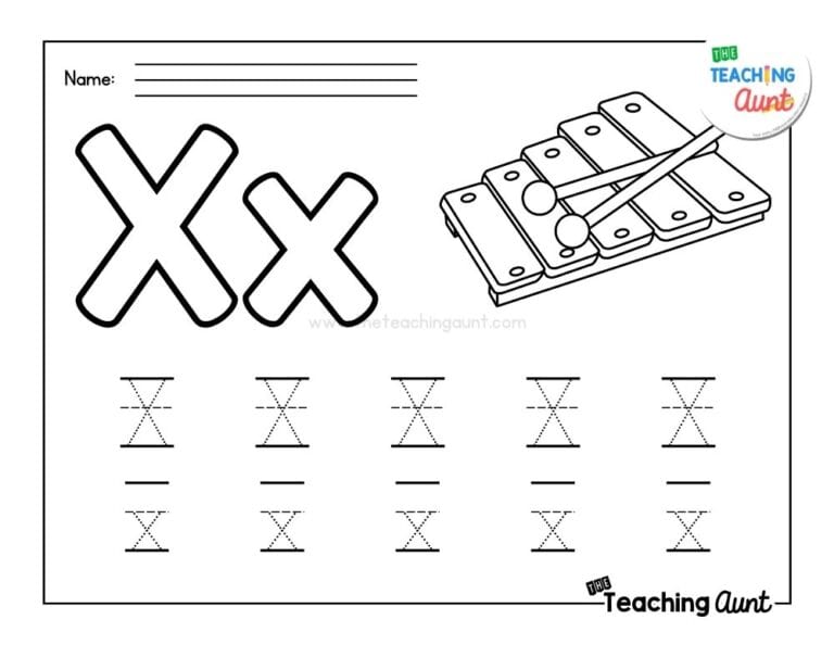 Alphabet Tracing Worksheets - The Teaching Aunt